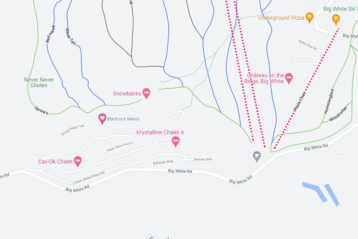 Location – Snowpines T-Bar